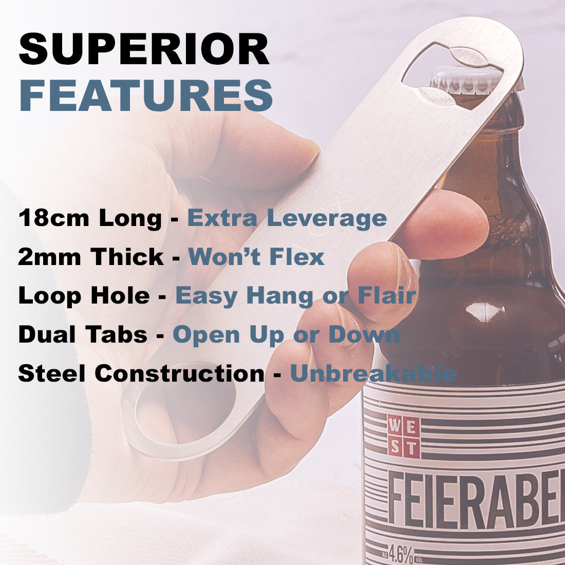 Bar Blade Bottle Opener – FLOW Barware®