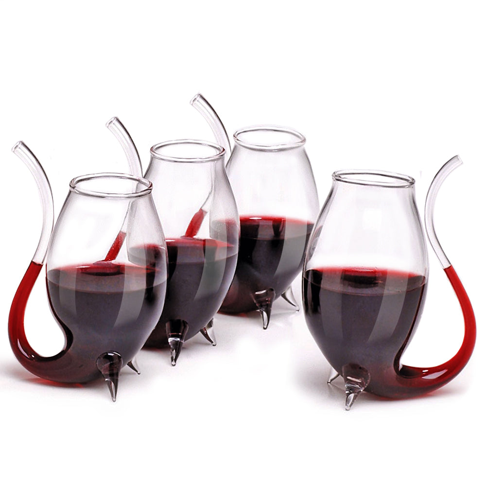 Set of 4 Glass Port Sippers – FLOW Barware®